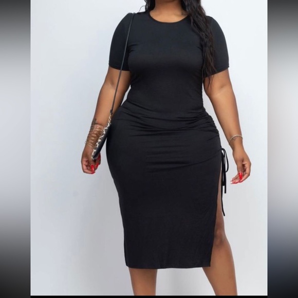 Dresses | Plus Size Side Ruched Dress | Poshmark
